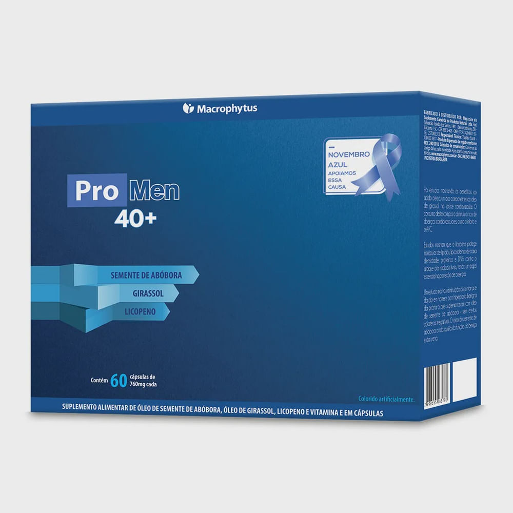 ProMen 40 + 500mg 60 cápsulas em Promoção | Ofertas na Americanas