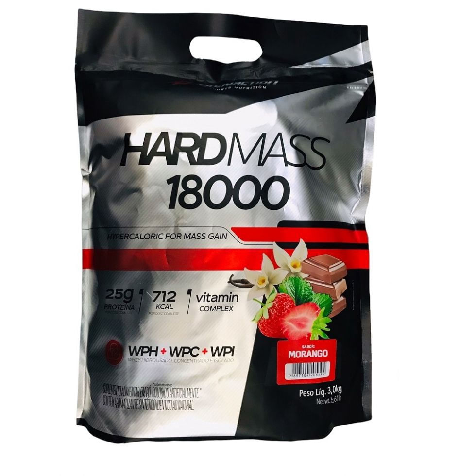 Hard Mass (3kg) - Sabor: Morango em Promoção | Ofertas na Americanas