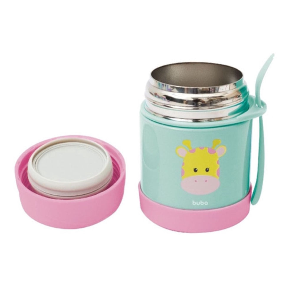 Pote Térmico Inox Animal Fun 360ml - Girafa - Buba em Promoção ...