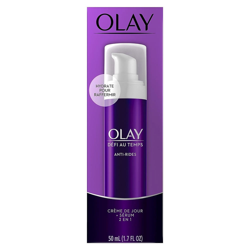 Creme de dia 2 em 1 Serum Olay Age Defying Antirrugas 50 mL em Promoção ...