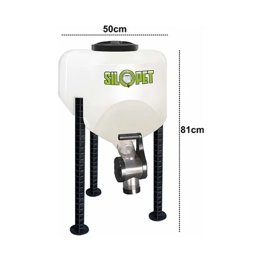 Dispenser Silo Caseiro Hermético 60 Litros Cereais Ração em Promoção ...
