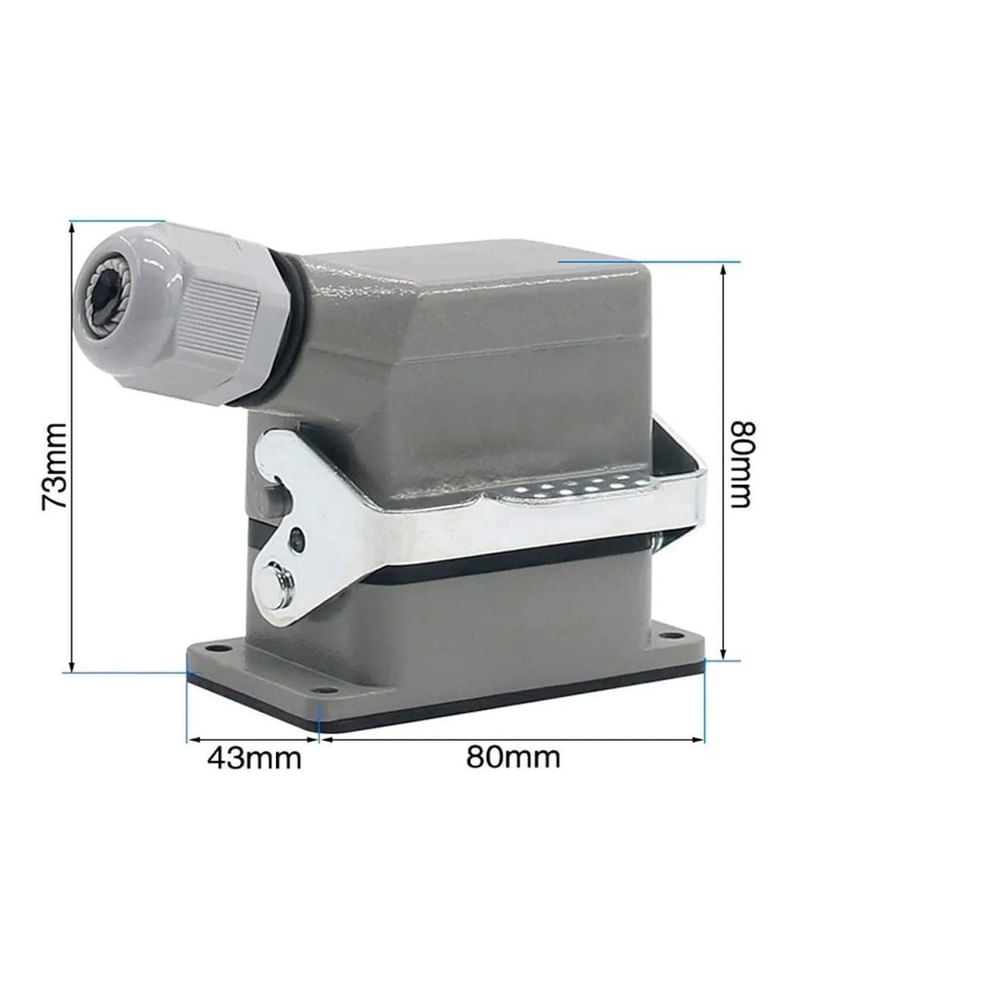 Tomada Elétrica 6 Pinos - 16A - Cobre - IP65 - Cinza em Promoção ...