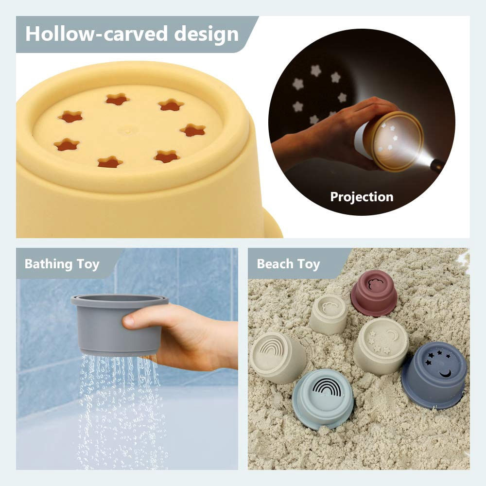 Stacking Cup Toy Mini Tudou para educação infantil a partir de 6 meses ...