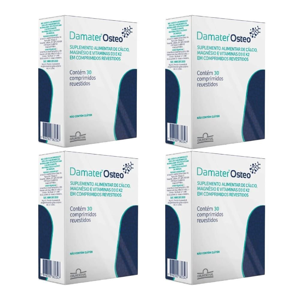 Damater Osteo Kit Com 4 Caixas De 30 Comprimidos Cada em Promoção ...