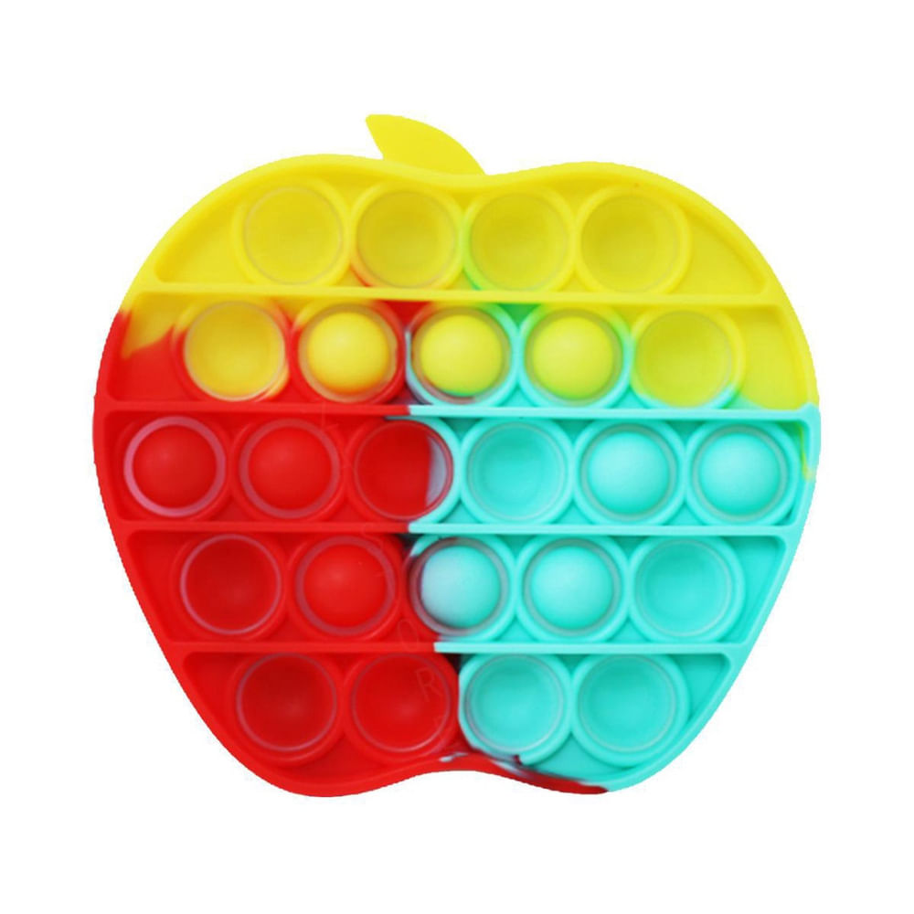 Anti-Stress Pop It Bolha Fidget Sensorial Maça Colorido em Promoção ...