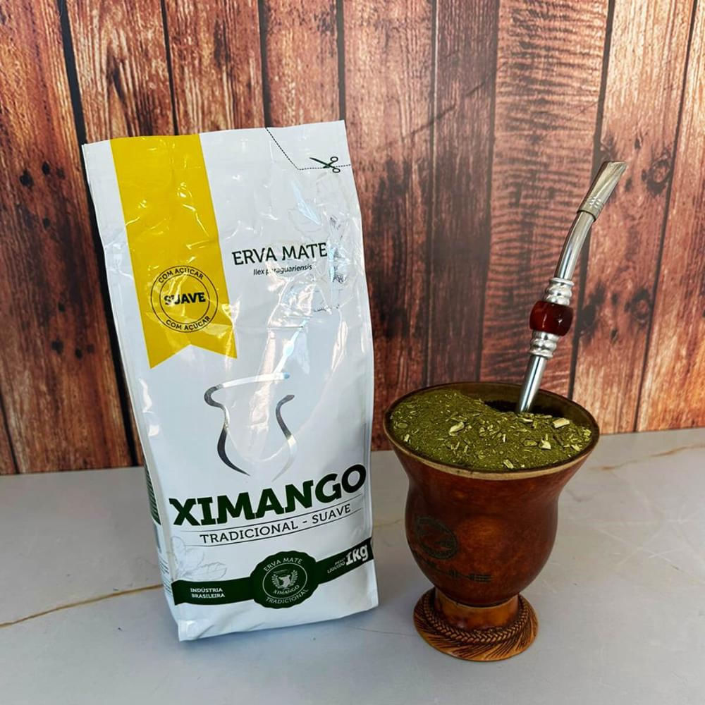 Erva Mate de Chimarrão Ximango 1kg Tradicional Suave com Açúcar em ...