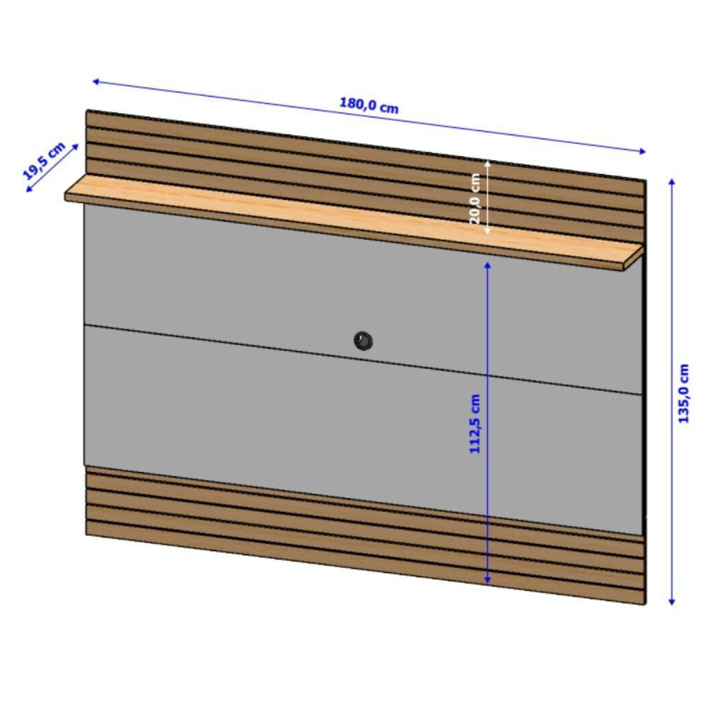 Conjunto Painel E Rack Ymir Naturalle Off White em Promoção | Ofertas ...