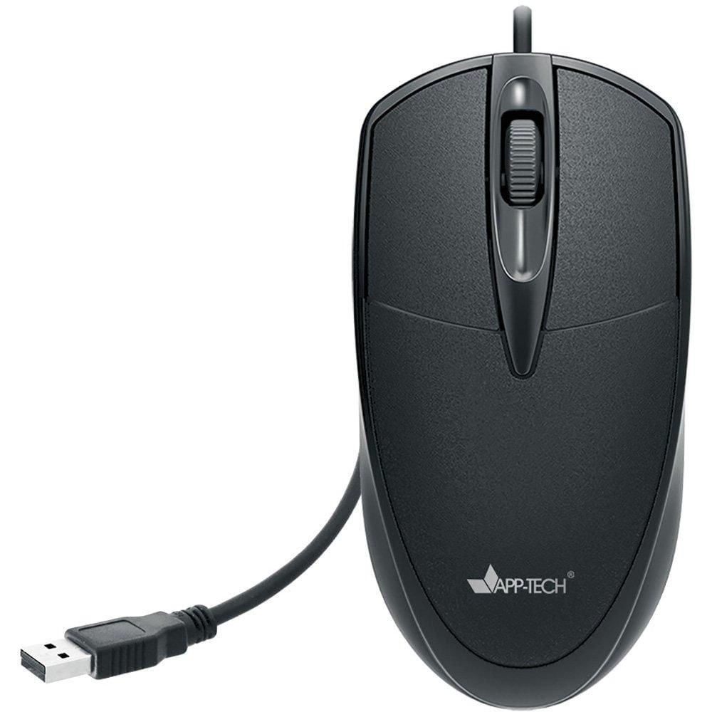 Mouse óptico com fio, usb, Preto, 1200dpi, MF150, App-tech cx 1 un em ...