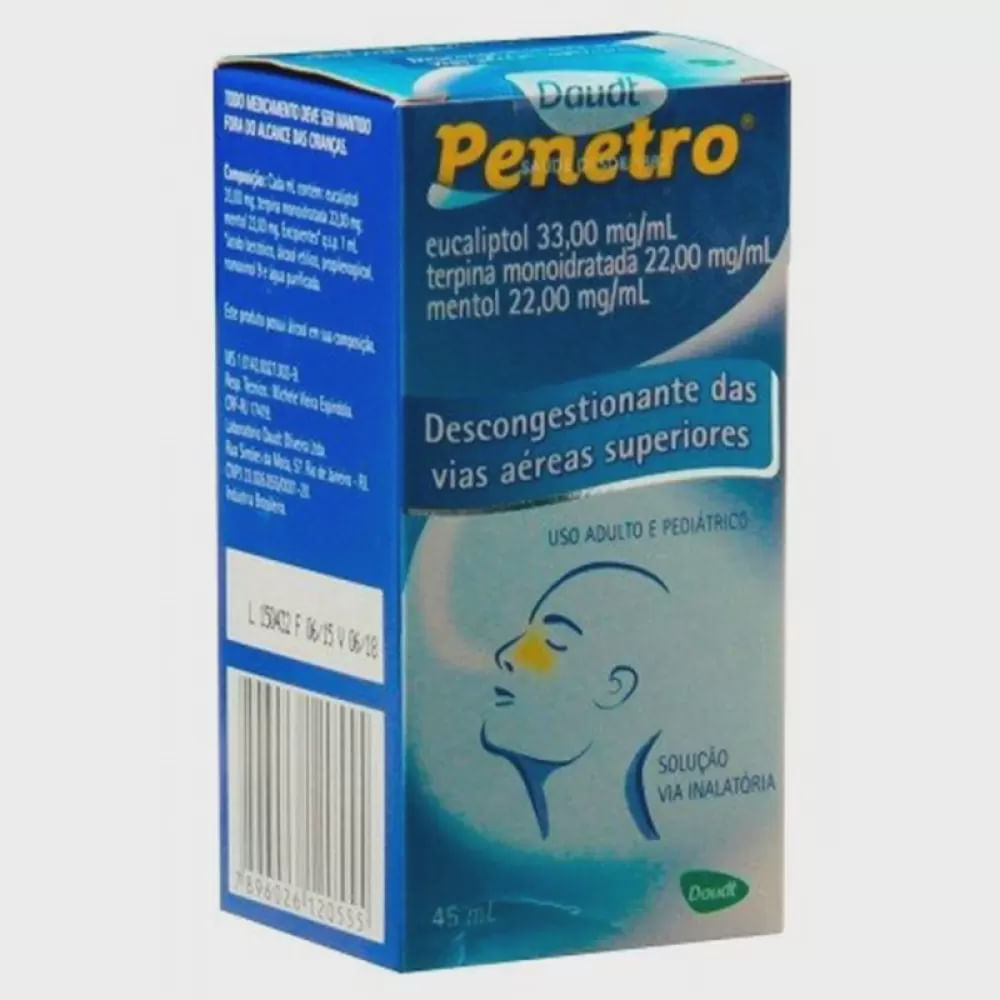 Penetro 33mg/mL + 22mg/mL + 22mg/mL, caixa com 1 frasco com 45mL de ...