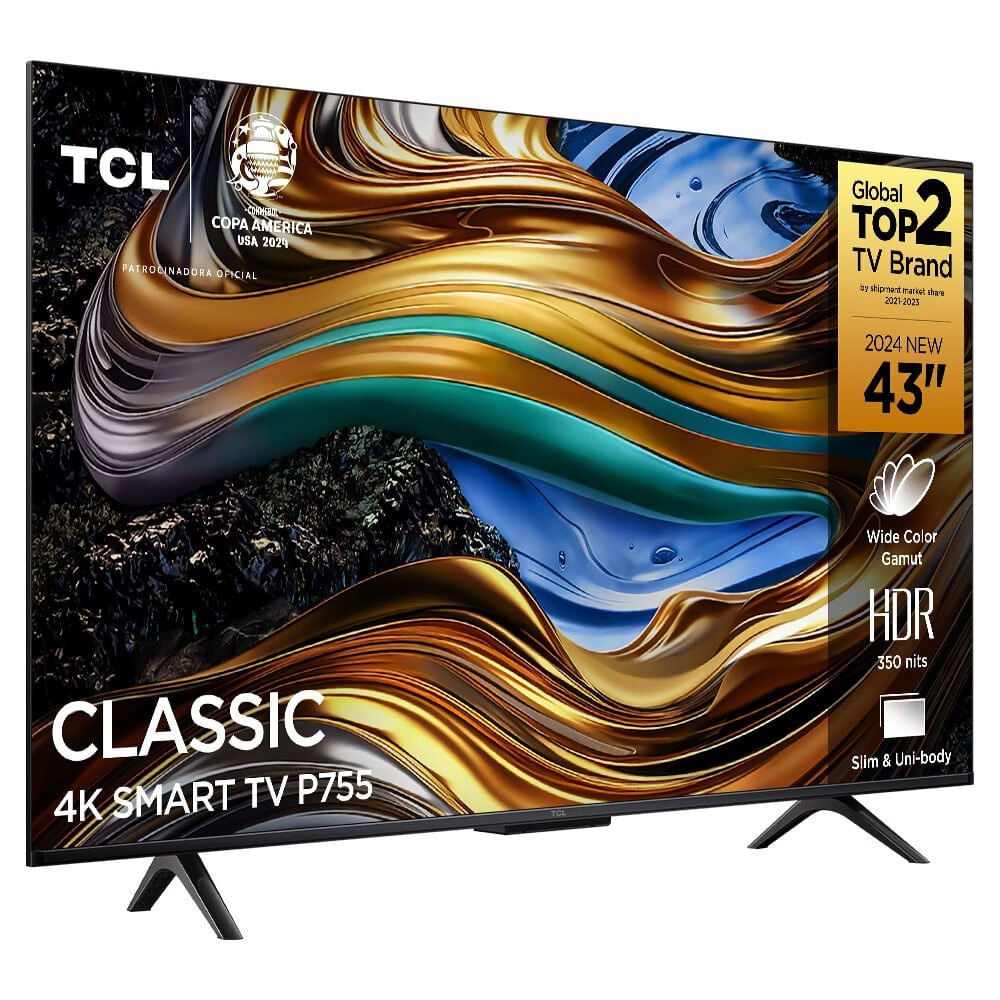 Smart TV tcl 43 Polegadas Google TV LED 4K uhd 43P755 em Promoção ...