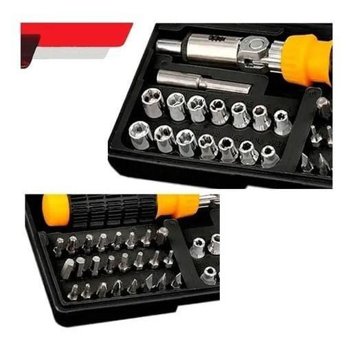 Kit Chaves Jogo Catraca Reversível Soquetes 40 Peças Maleta em Promoção ...