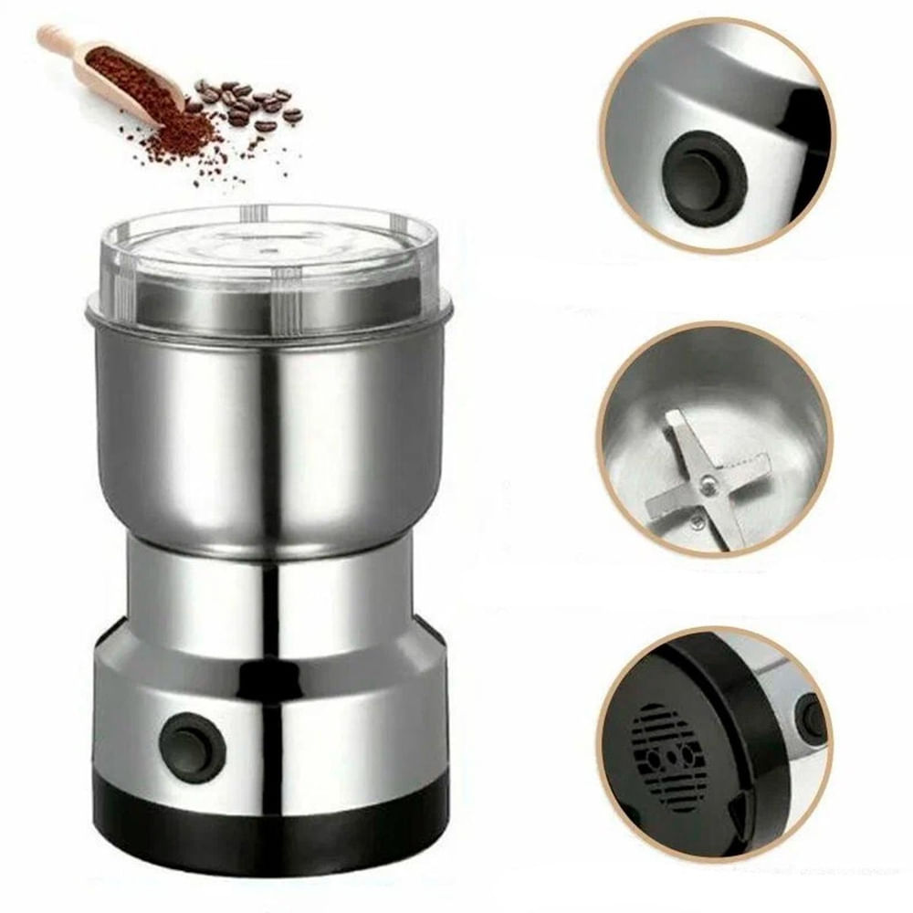 Mini Moedor Café Elétrico Aço Inoxidável Ideal Moer Grãos em Promoção ...