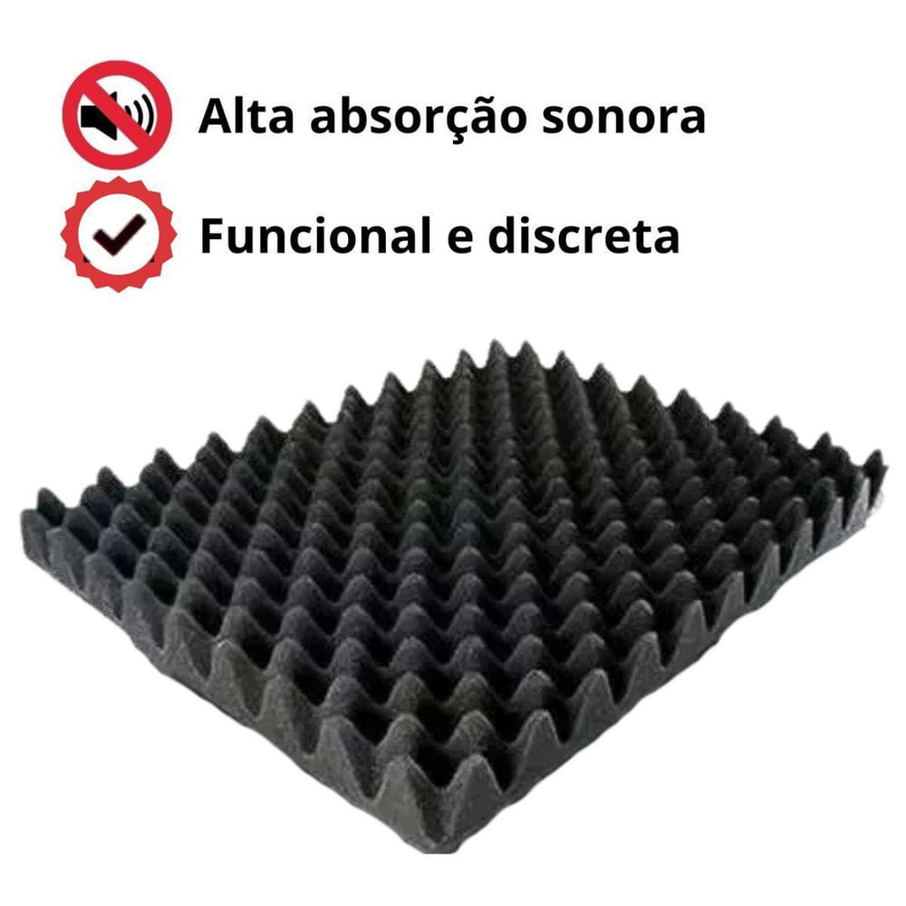 Kit 20 Espumas Acústicas Para Abafar Som Ruídos E Reverb em Promoção ...