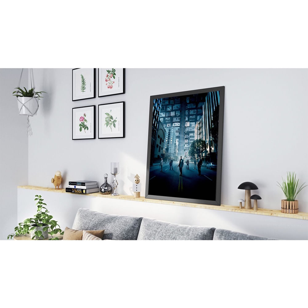 Quadro decorativo Emoldurado A Origem Inception Capa Do Filme para sala ...