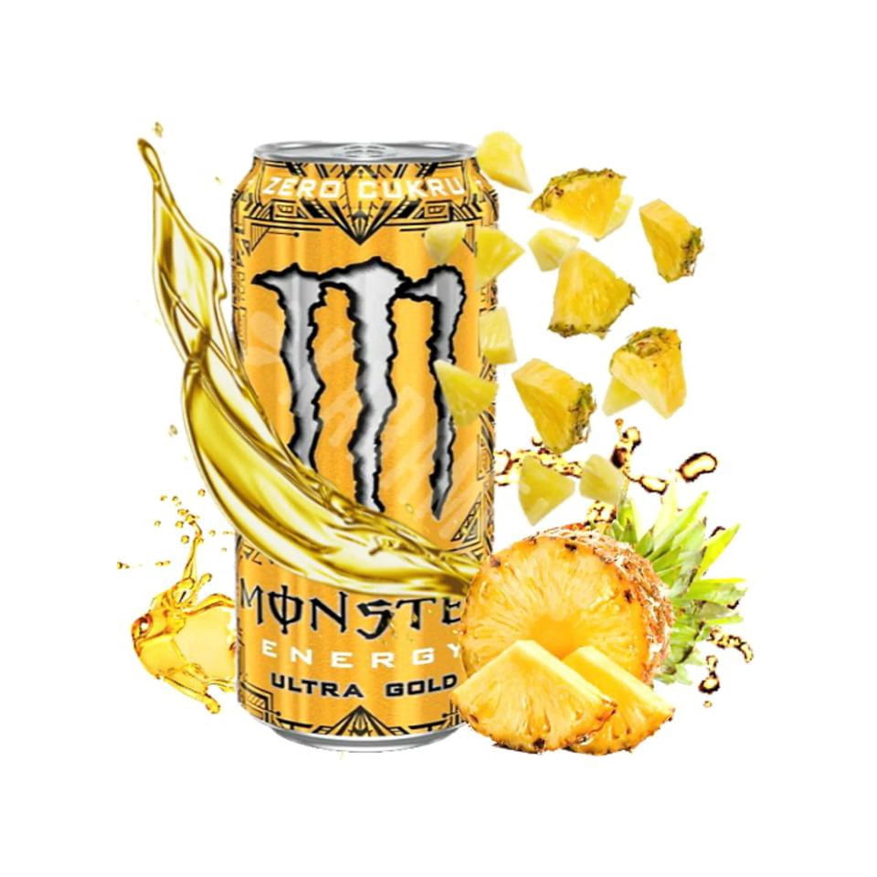 Bebida Monster Energy Ultra Gold Pineapple Zero - Importado em Promoção ...