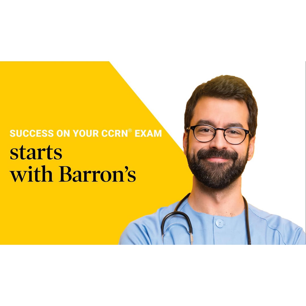 Guia de estudo: Barron's Test Prep Adult ccrn Exam com 3 testes ...