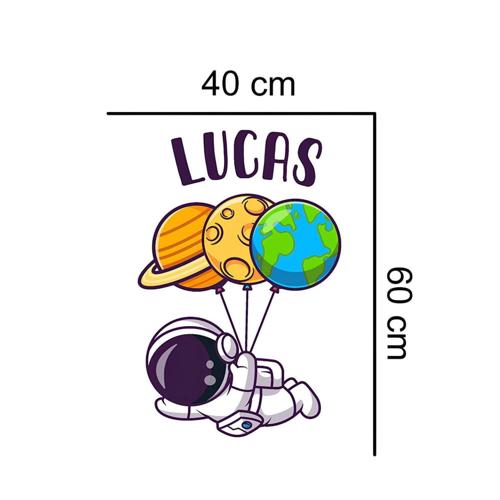 Adesivo Para Guarda Roupa Astronauta E Planetas em Promoção | Ofertas ...