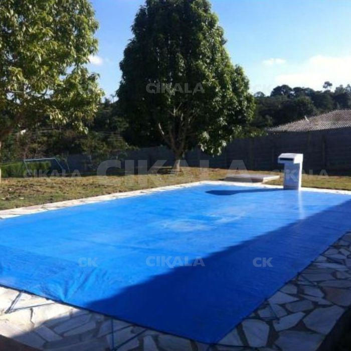 Capa De Piscina Azul Ck300 6X4.5 Metros + Kit Instalação em Promoção ...