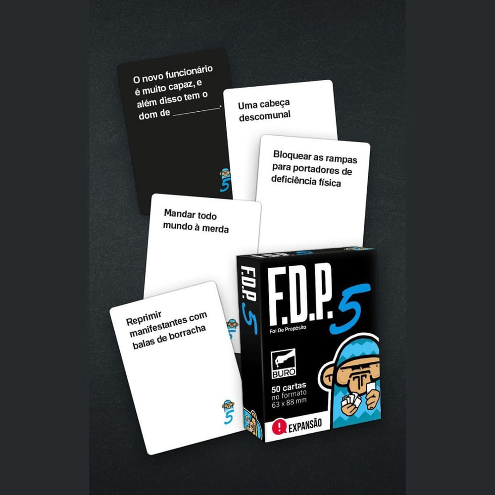 Jogo De Cartas Fdp Expansão Foi De Propósito 5 - Buró em Promoção ...