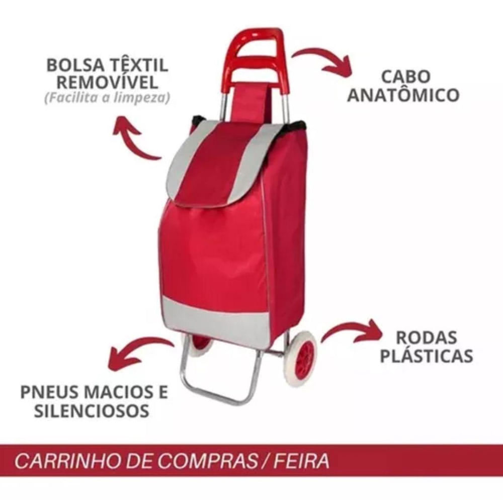 Carrinho Com Rodas Bolas E Alça Barato em Promoção | Ofertas na Americanas