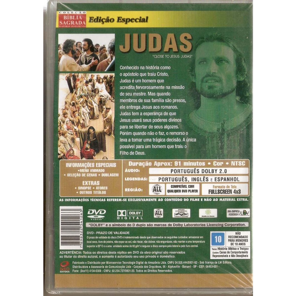 Dvd Judas - Coleção Bíblia Sagrada em Promoção | Ofertas na Americanas