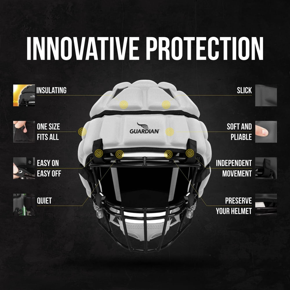 Capa de capacete Guardian Cap Soft-Shell para futebol vermelho em ...