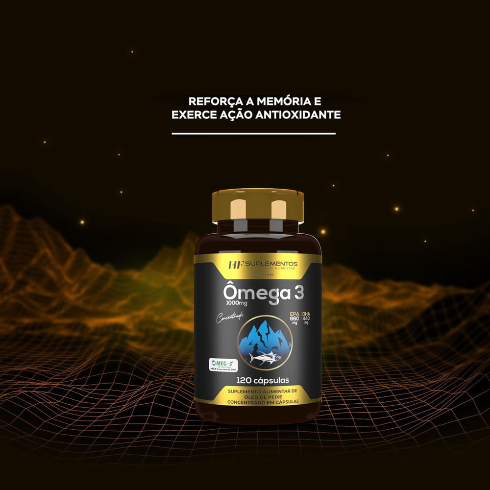 Omega 3 Concentrado Meg 3 120 Caps Premium Hf Suplementos em Promoção ...