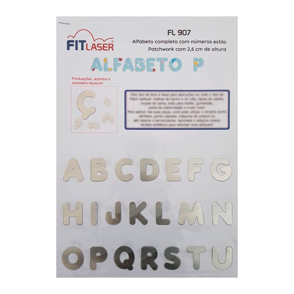 Fl 907 - alfabeto Letras Modernas Pequena em Promoção | Ofertas na ...