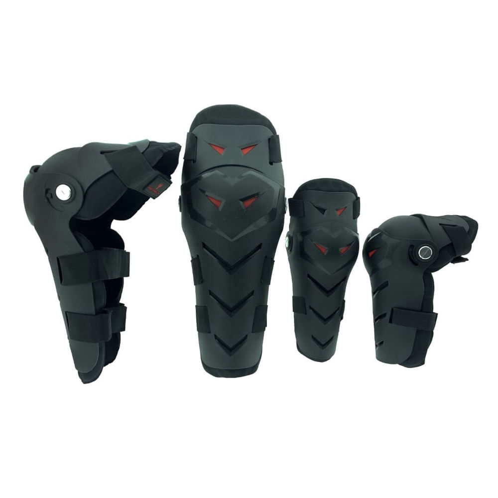 Kit Joelheira Cotoveleira Red Dragon Attack Articulado em Promoção ...