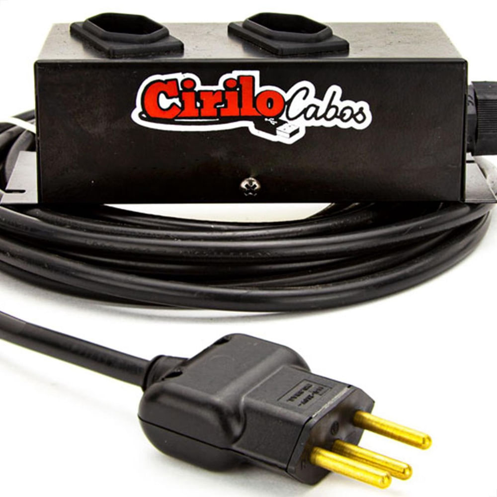 Extensão Cabo Pp 3X1,00 De 2 Tomadas 20A - 20 Metros em Promoção ...