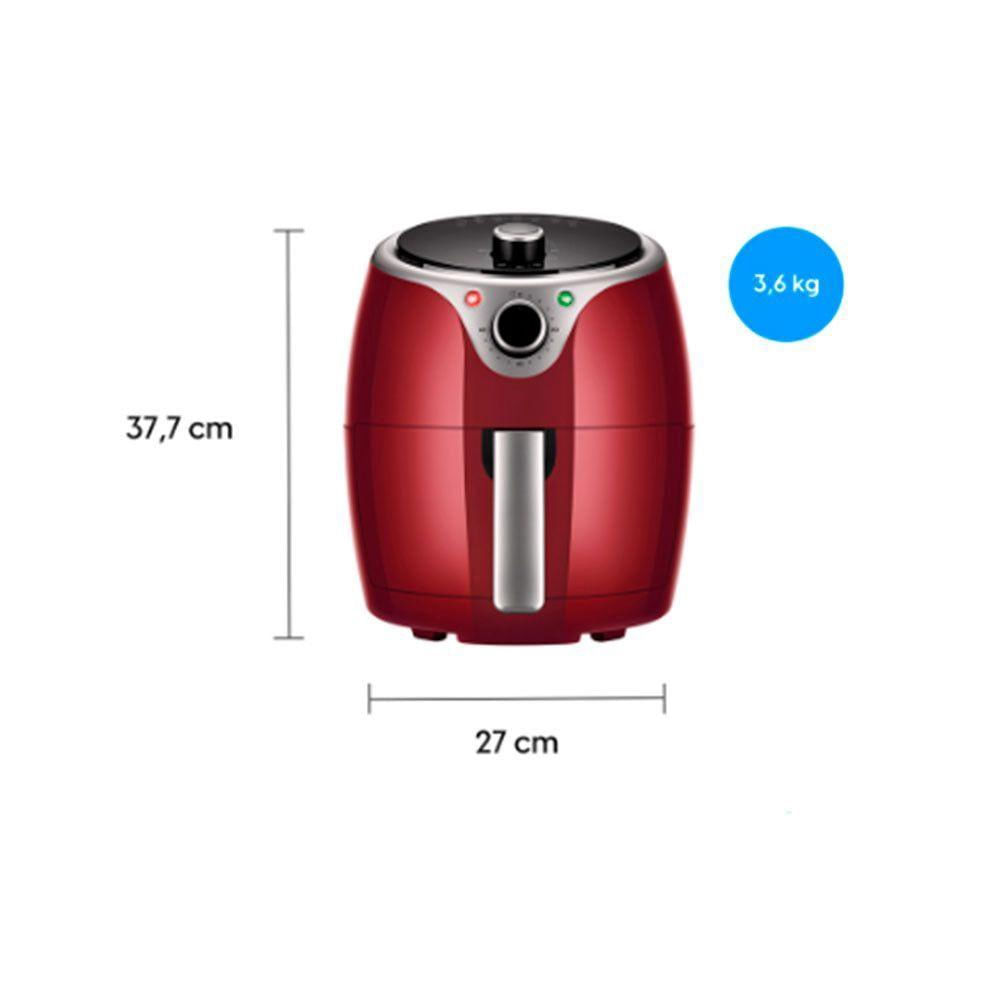 Fritadeira Flash Fryer 3,5 Litros 1240w Elgin Vermelho 220v em Promoção ...