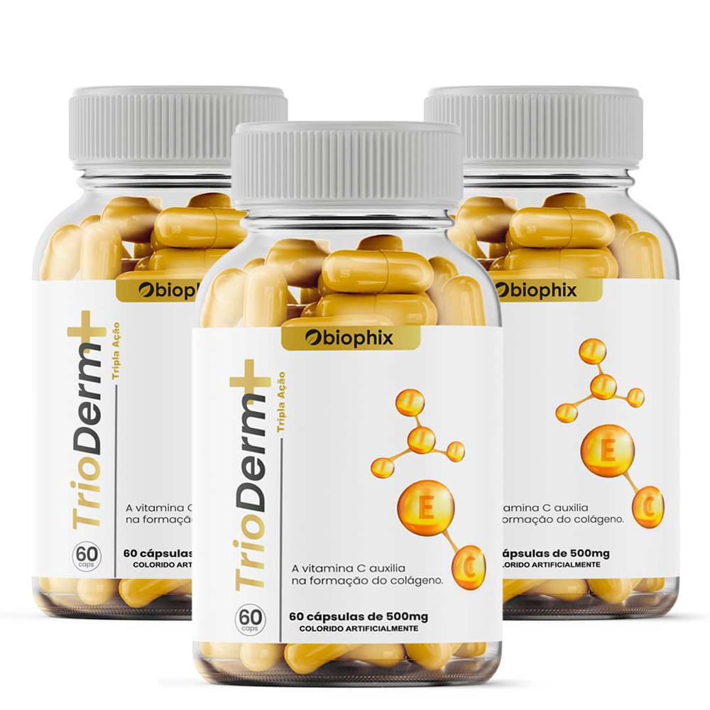 Trioderm + Original 60 Cápsulas - Fórmula Inovadora - Suplemento ...