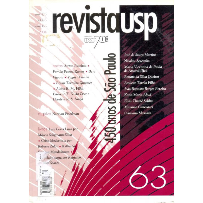 Revista USP 63 em Promoção | Ofertas na Americanas