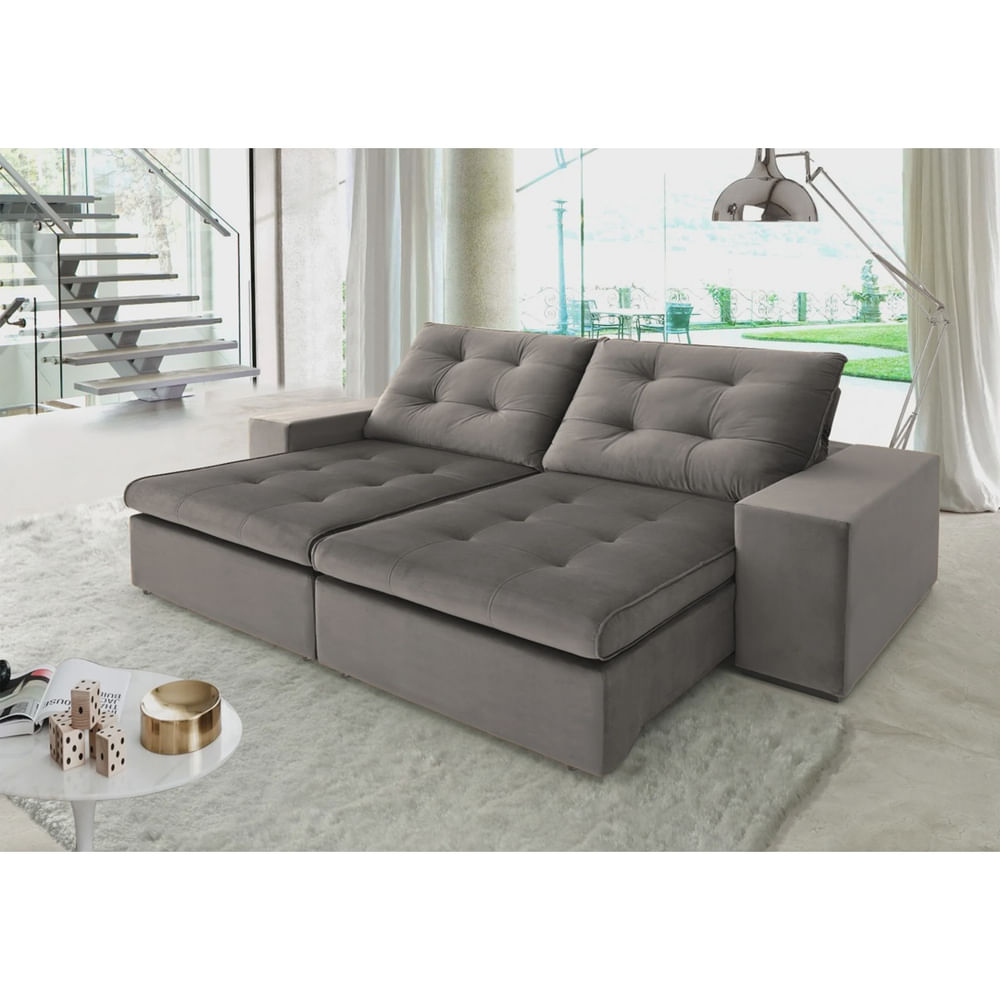 Sofá Retrátil e Reclinável 2 Lugares Mahal Espresso Móveis em Promoção ...