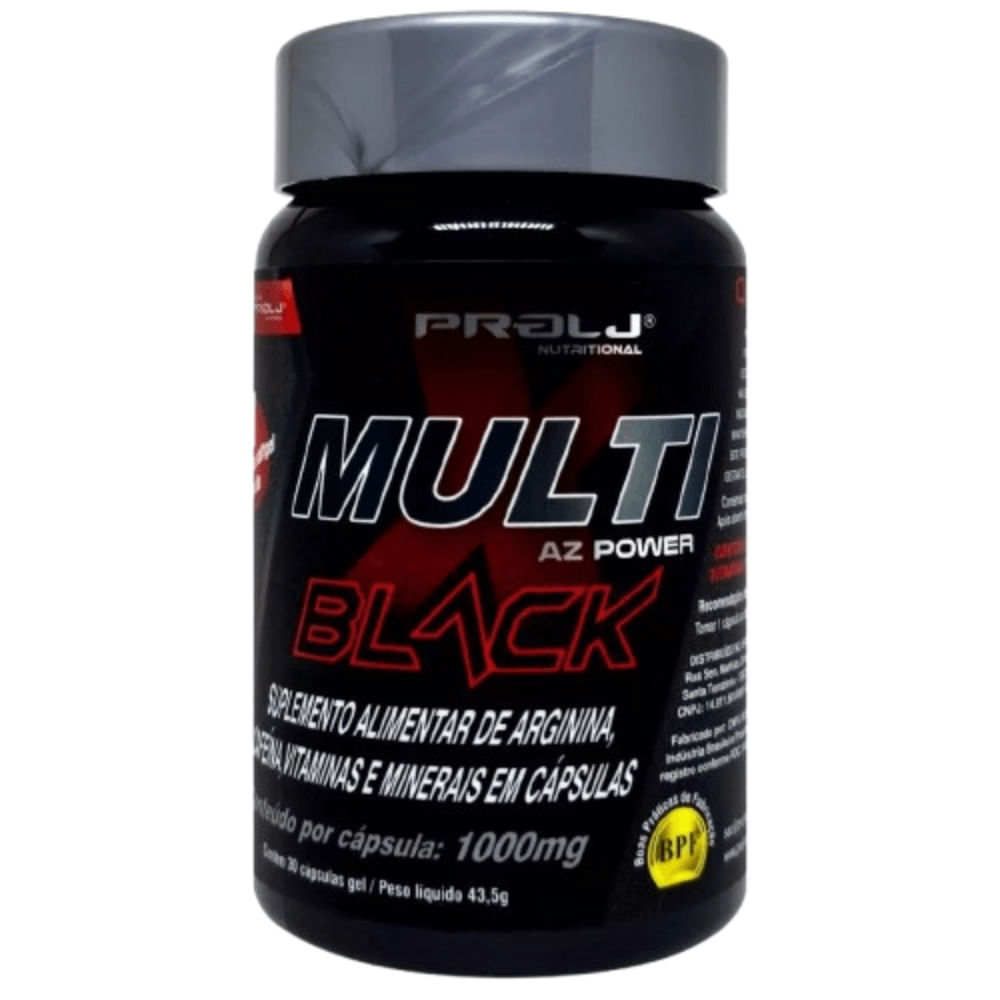 Multi X Black az Power 1000mg C/30 Cápsulas Softgel em Promoção ...