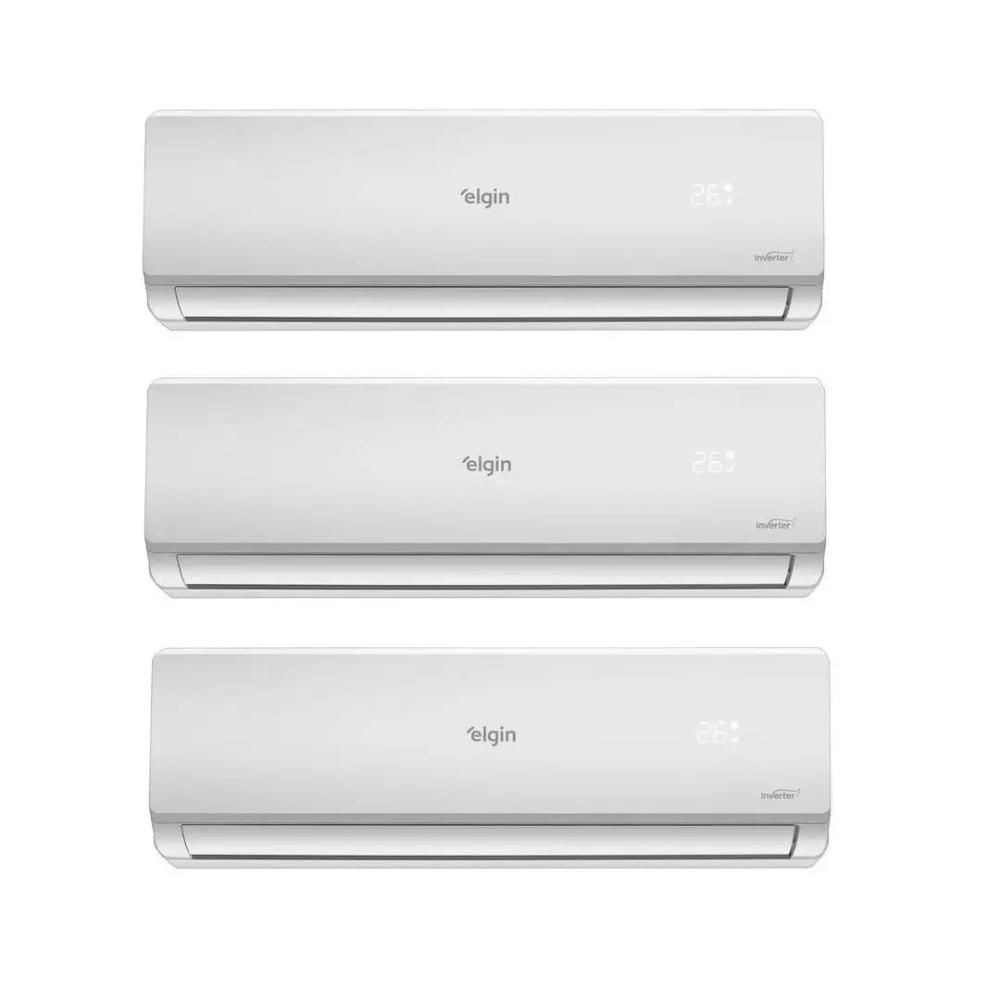 Ar Condicionado Tri-Split Inverter Elgin 27.000 Btus Quente e Frio 220v ...
