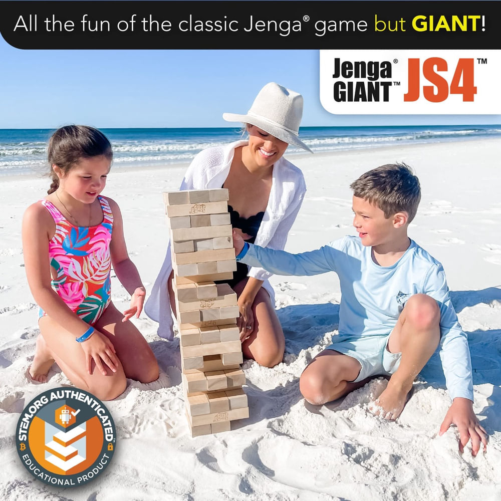 Jogo Giant Jenga Jenga Giant Stacks com mais de 90 cm - JS4 em Promoção ...