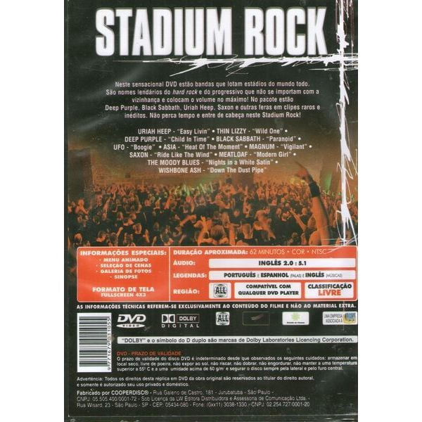 Dvd Stadium Rock em Promoção | Ofertas na Americanas