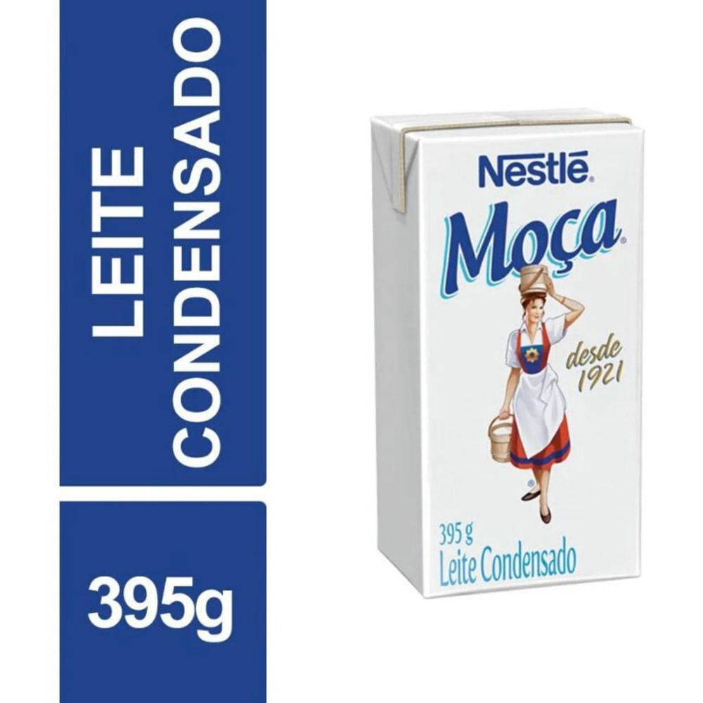 Kit 10 Leite Condensado Moça Semi-Desnatado Nestlé 395G em Promoção ...