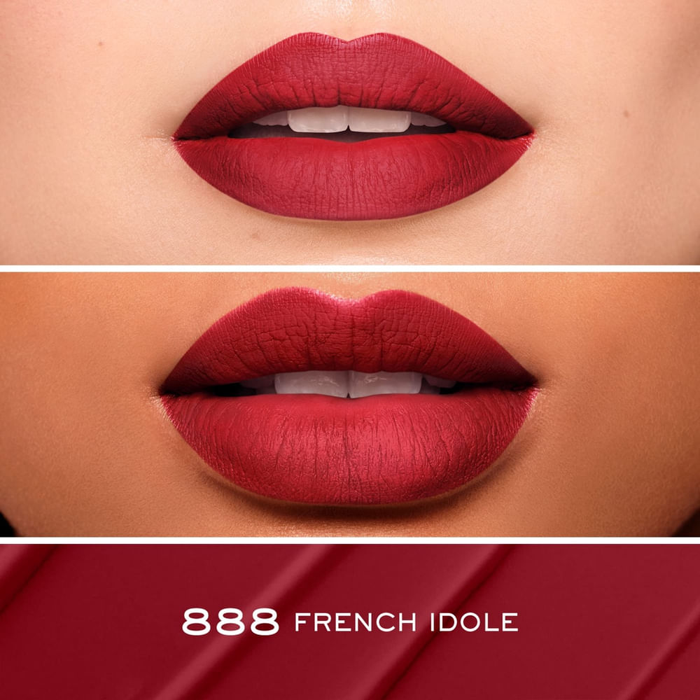 Batom líquido Lancôme L'Absolu Rouge Drama Ink 888 French Idol em ...