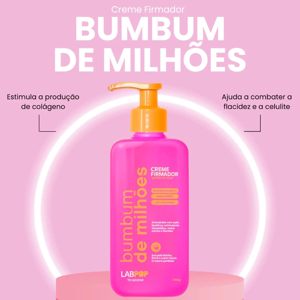 Creme Firmador bumbum de milhões 240g -Labotrat em Promoção | Ofertas ...