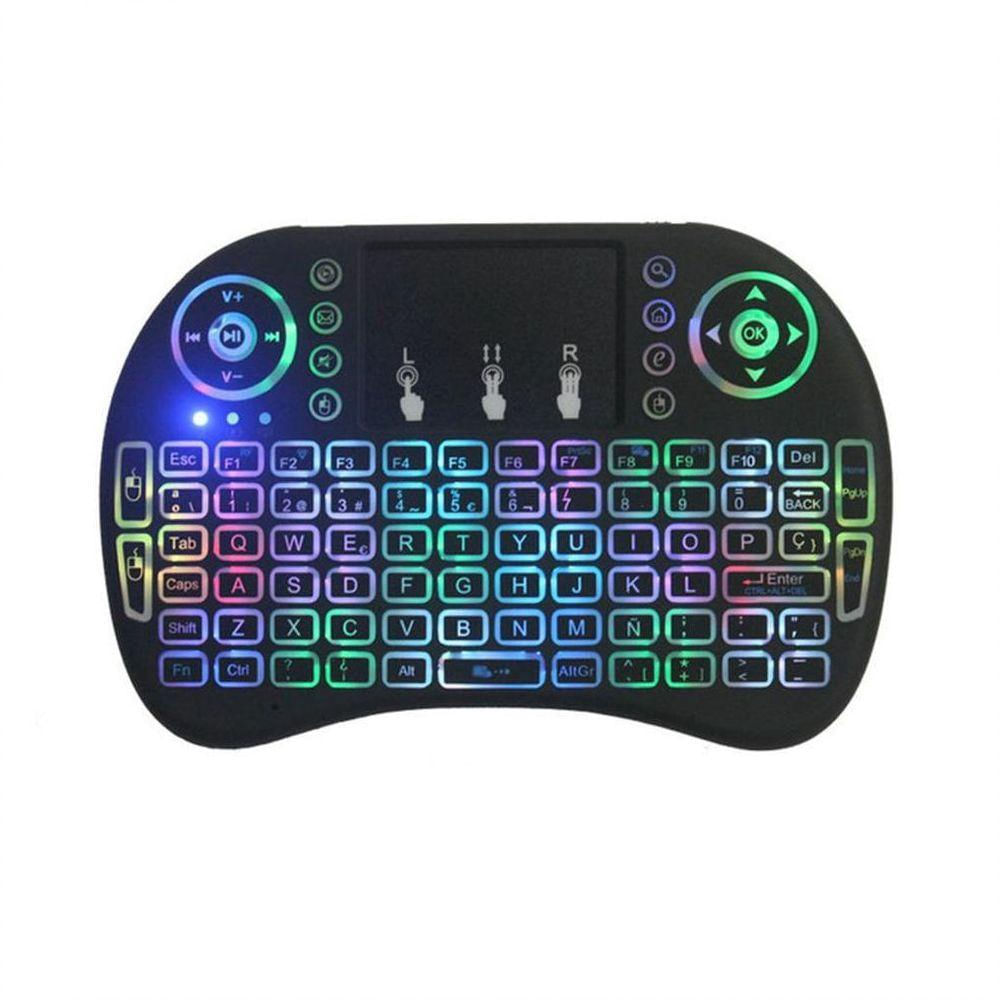 Mini Teclado Keyboard Controle Com Touchpad Backlit Led em Promoção ...
