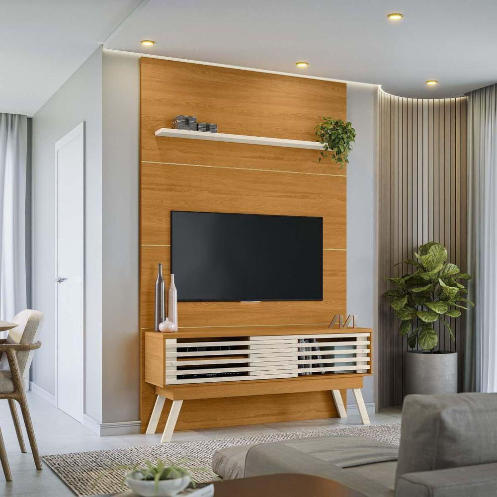 Rack Bancada E Painel Frizz Premium Para Tv De 65 Polegadas Cor ...