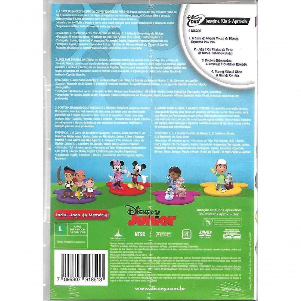 Disney Junior 4 Dvds Jake - Mickey - Doutora Brinquedos em Promoção ...