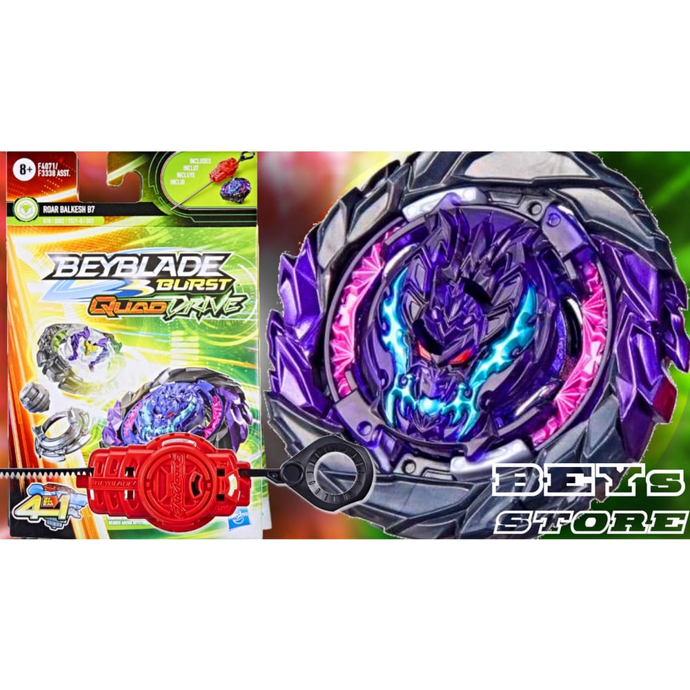 Beyblade Quad Drive Roar Balkesh B7 Hasbro em Promoção | Ofertas na ...
