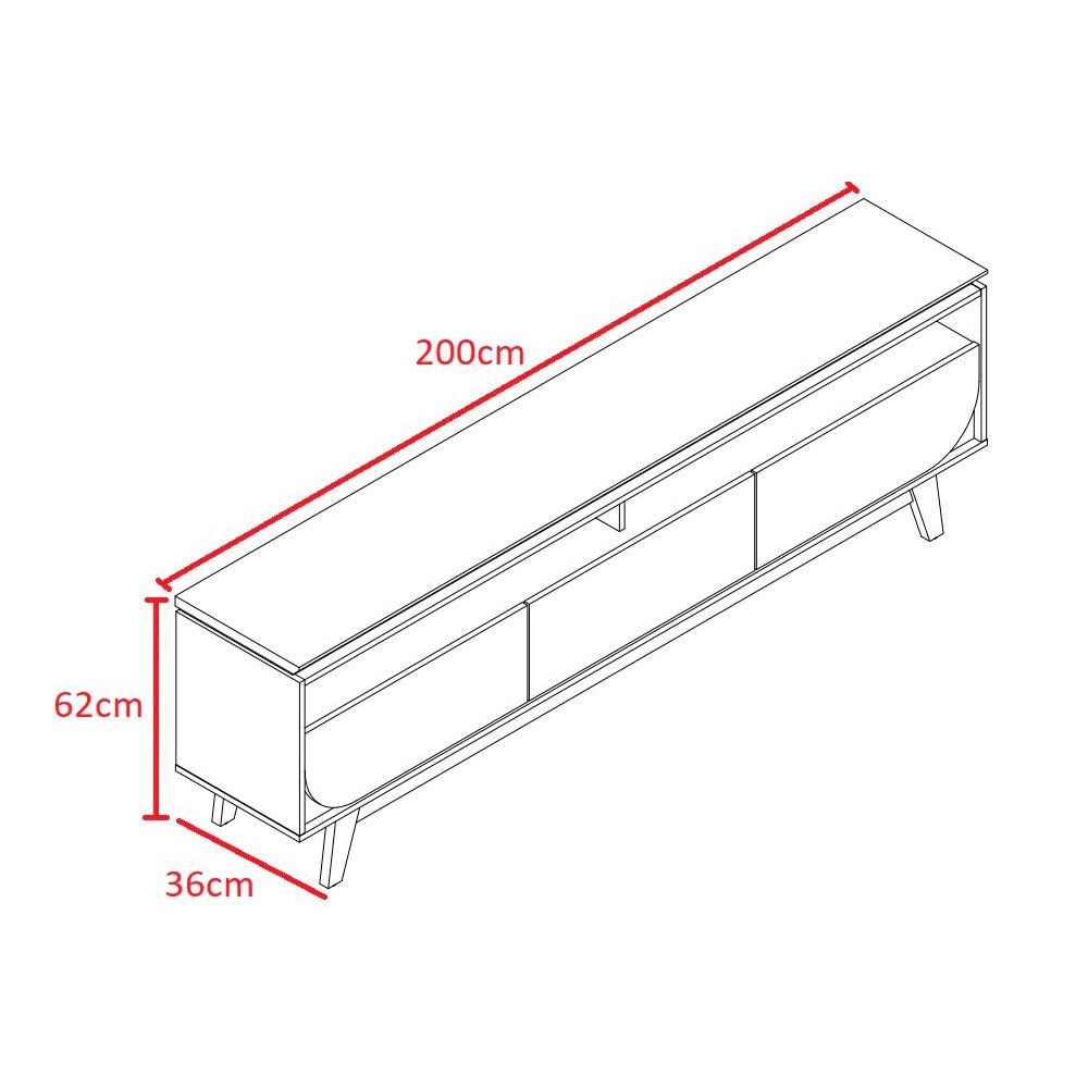 Rack Selene para TV de até 75 polegadas - Cumaru Opala - Madetec em ...