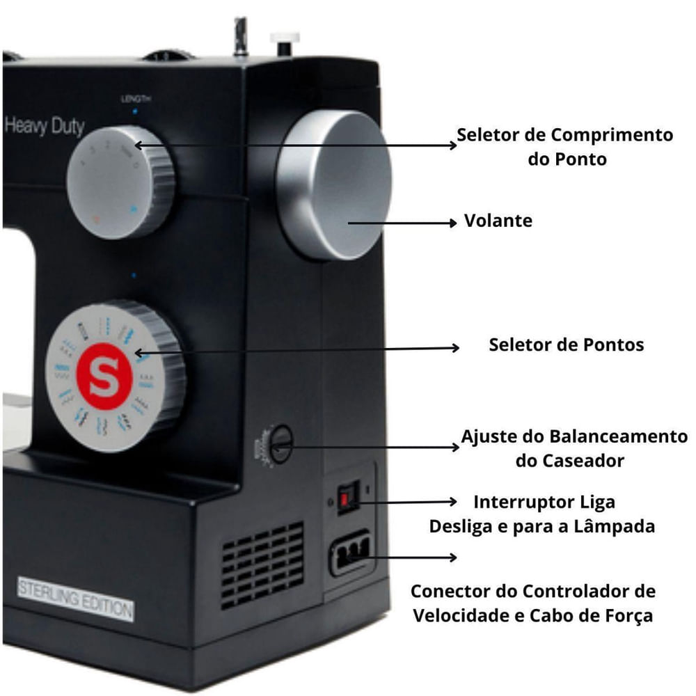 Máquina De Costura Singer Hd4423 Doméstica Portátil 110V em Promoção ...