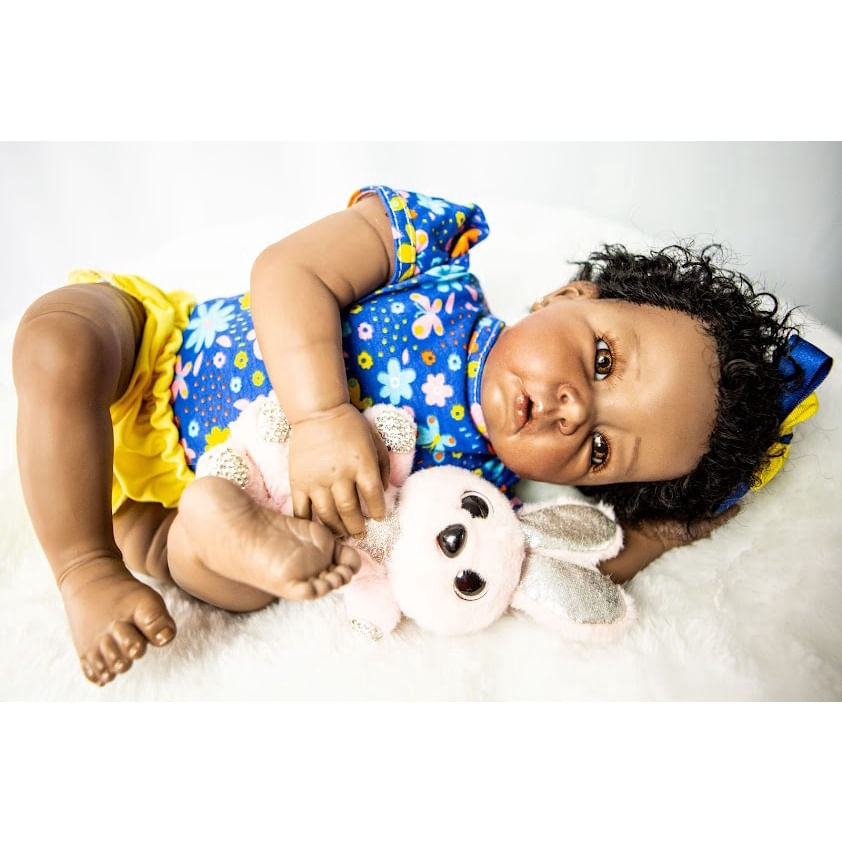 Boneca Realista Bebe Reborn Menina Super Realista Com Enxoval em ...