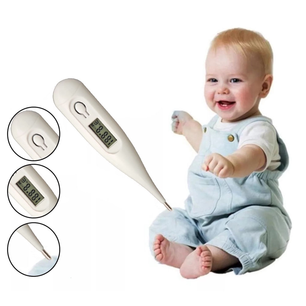 Termômetro Digital Clinico Mini Compacto Medição Rápida em Promoção ...