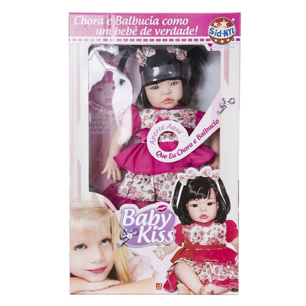 Tipo Boneca Bebê Reborn Kiss Pano Com Kit Jantar e Carrinho em Promoção ...